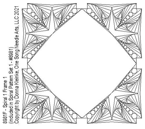 Spiral 1 Frame 1 - #8981F (included in Spiral Pattern Set 1 - #8981 ...