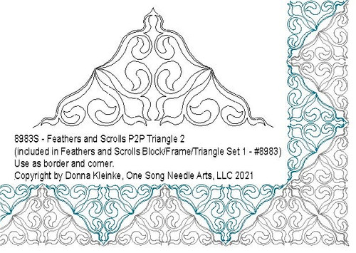 Feathers and Scrolls P2P Triangle 2 - #8983S (included in Feathers and ...