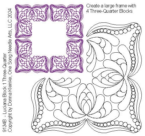 Luciana Block 1 Three-Quarter - #9134B (In Pkg #11-March 2024-B) - VP46 ...