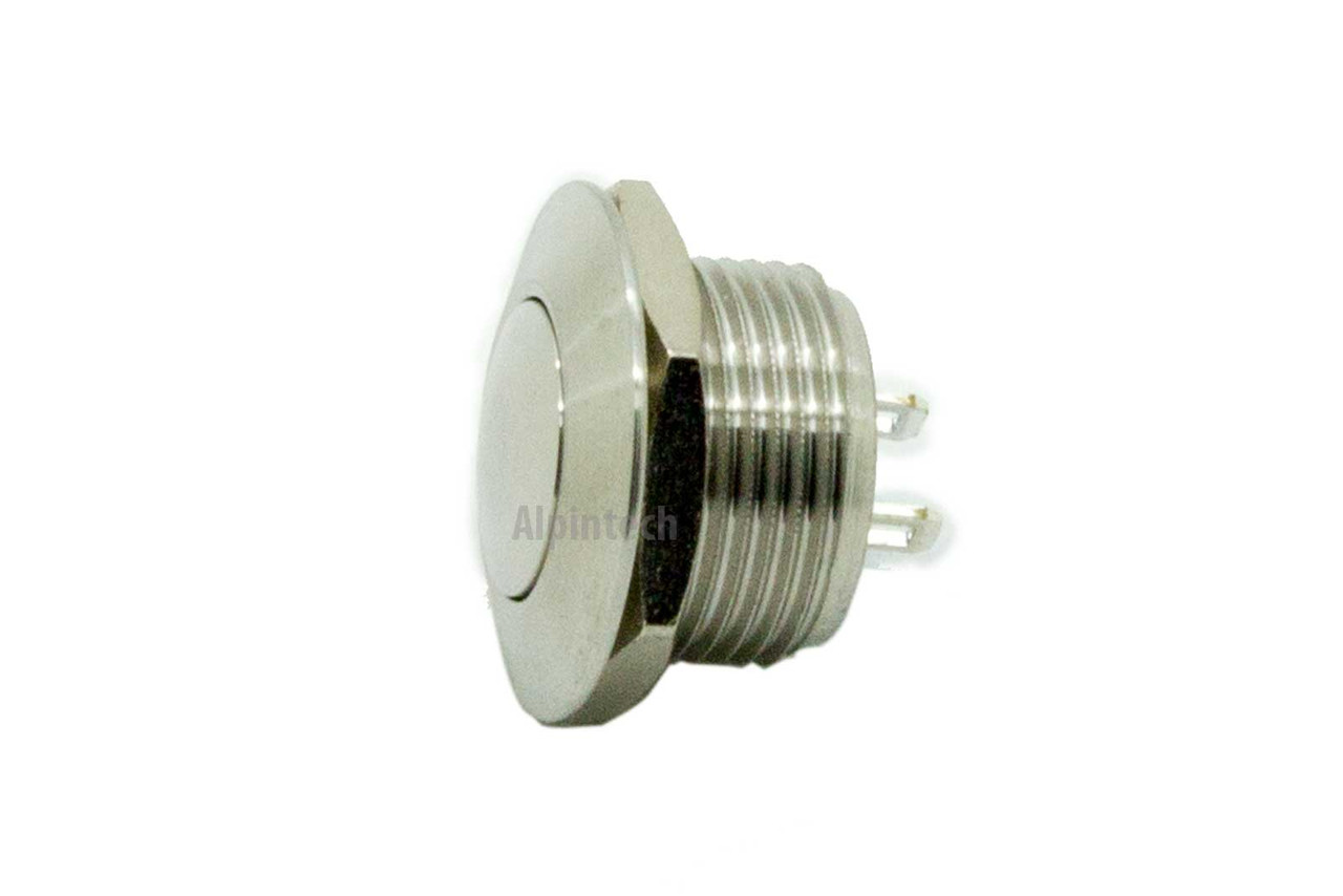 Alpinetech 12mm Clicky Low Profile PushButton Switch Short Depth (Domed ...