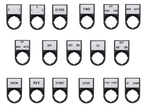 Legend Plate with Holder for 22mm Switches - Alpinetech