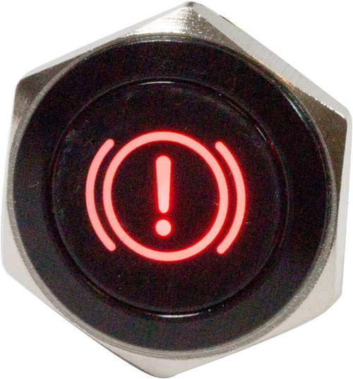 Alpinetech PLB16MS 16mm 5/8" 12V LED Metal Signal Indicator Pilot Dash ...