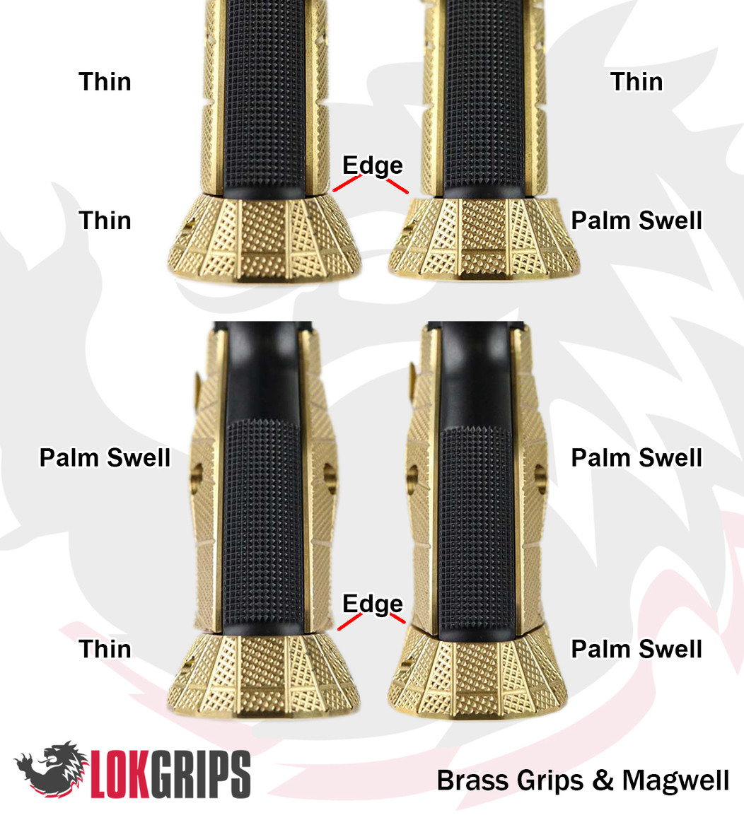 CZ Shadow 2 Magwell GridLOK Brass by LOK Grips | BSPS