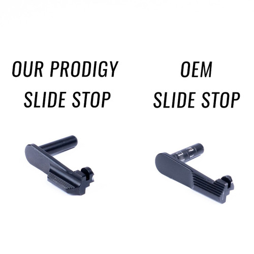 Springfield Armory Prodigy Coyote Tan Slide Stop by EGW | BSPS