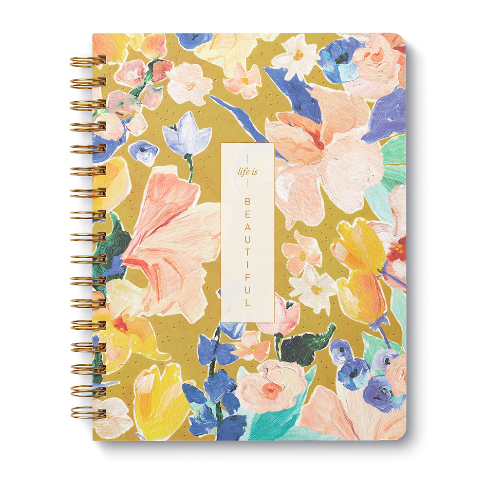 Spiral Notebook: Life Is Beautiful, 192 lined page | Compendium