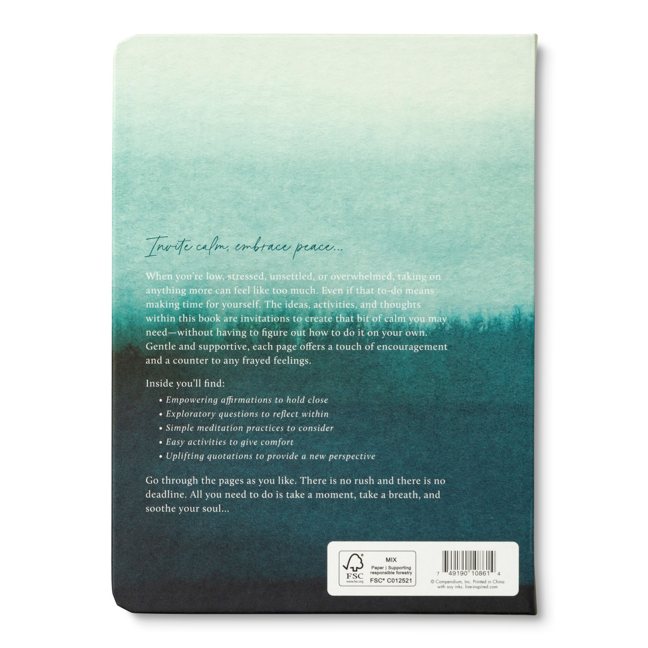 Soothe the Soul | Guided Journal and Mediation Book, Hardcover | Compendium