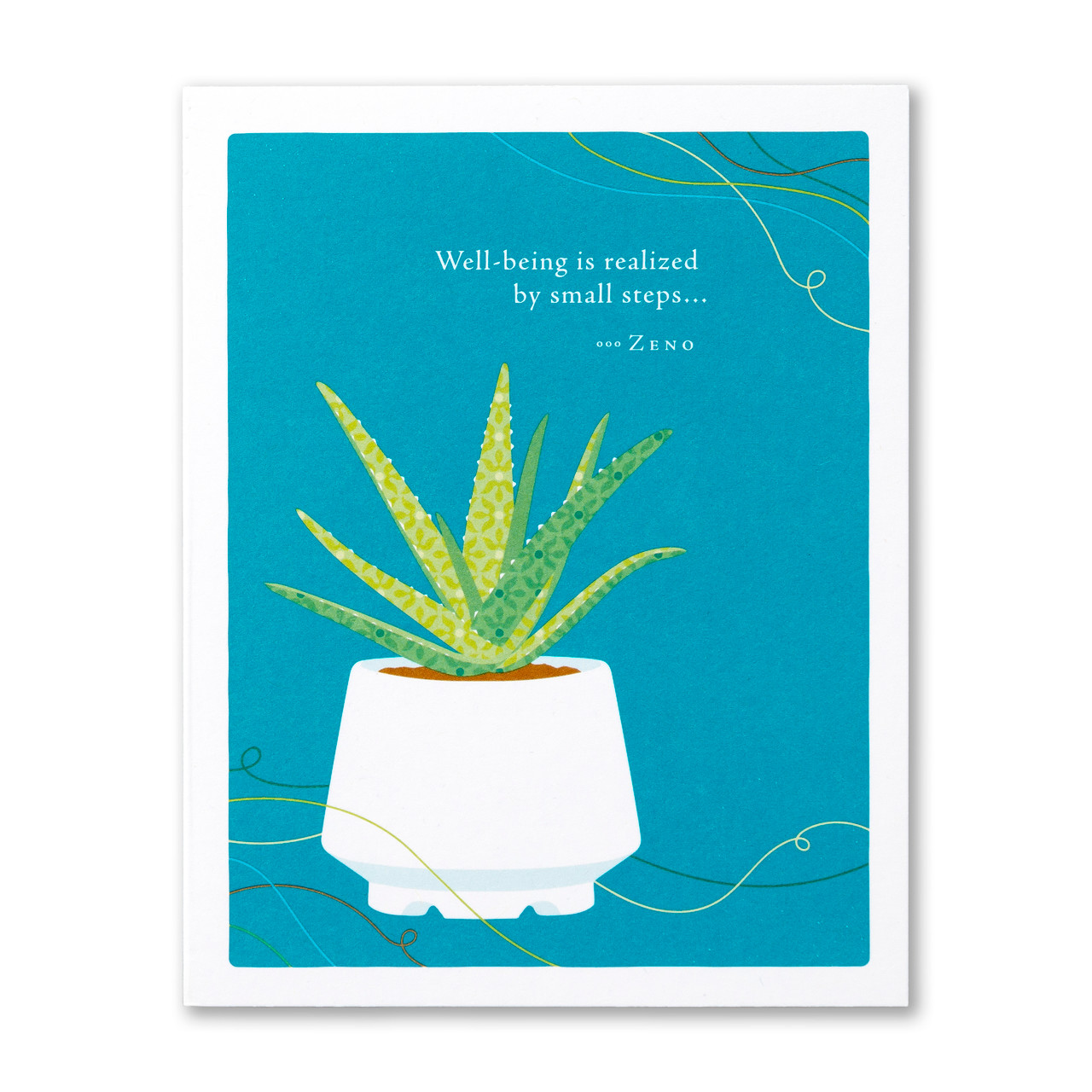 Positively Green Greeting Cards – Get Well Card | Card Front: “Well ...