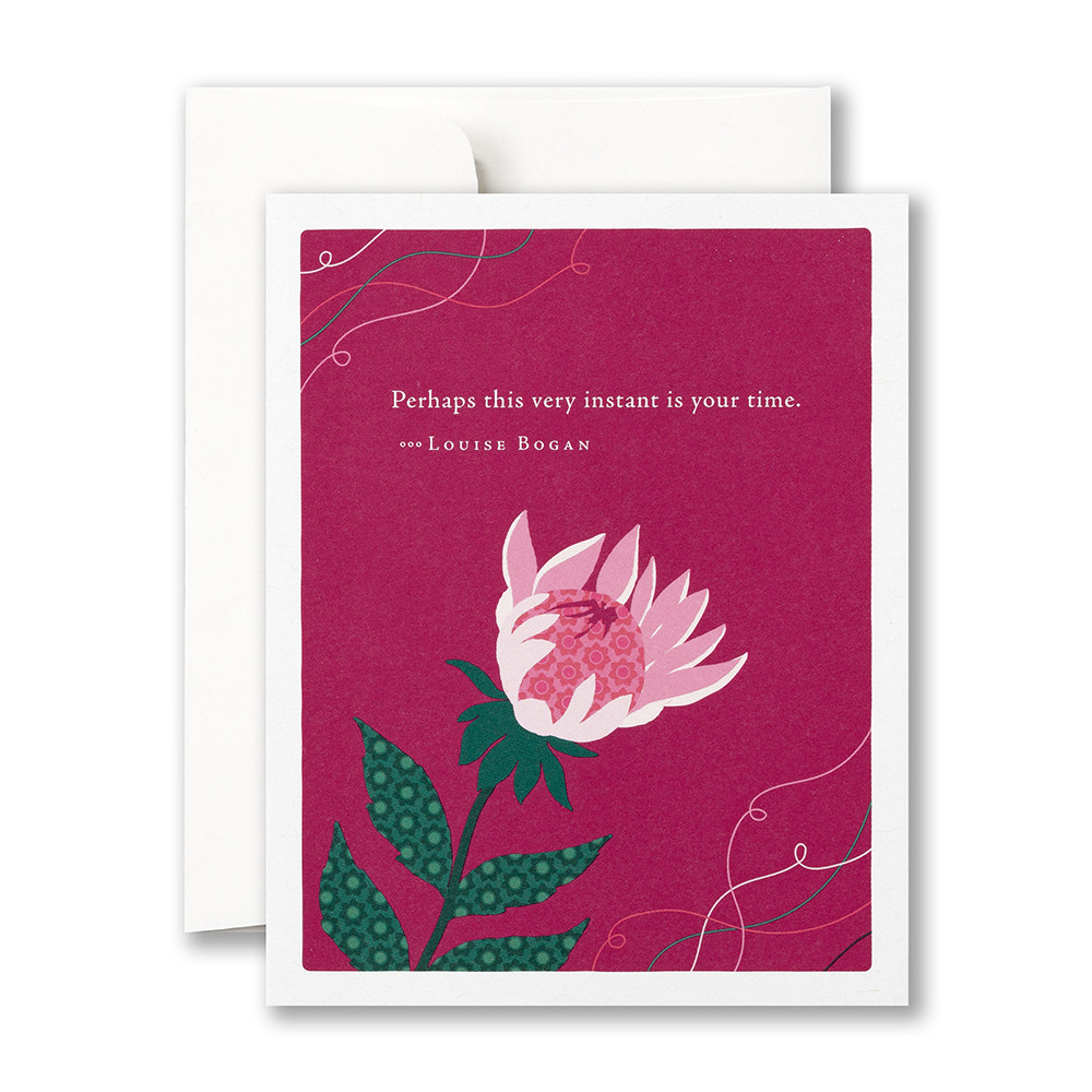 Positively Green Greeting Cards - Birthday Card | Card Front: “Perhaps ...