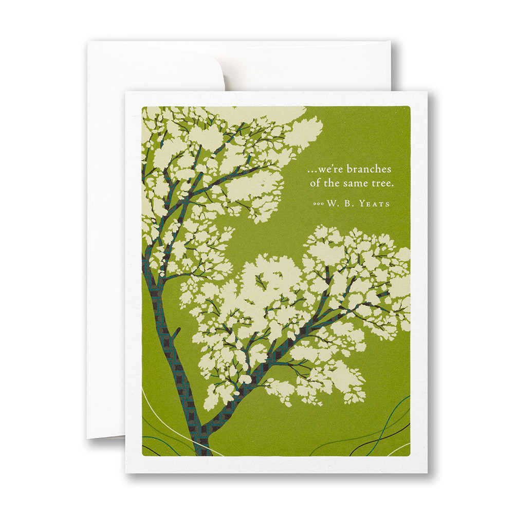 Positively Green Greeting Cards - Love Card | Card Front: “We’re ...