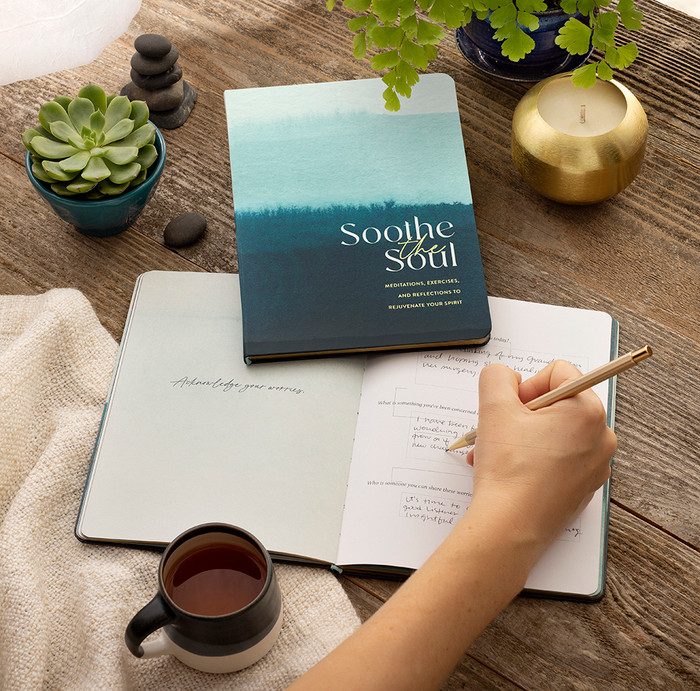 Soothe the Soul | Guided Journal and Mediation Book, Hardcover | Compendium