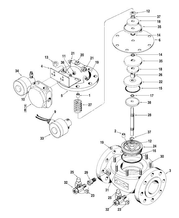 FMC2103 - SMITH 3" 210 VALVE EXPLODED VIEW