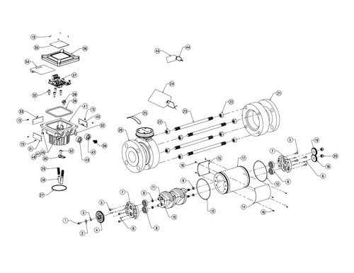 BRODIE 2" BiRotor PLUS EXPLODED VIEW
