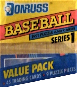 1991 Donruss Series 1 Baseball Rack Pack - The Baseball Card King, Inc.