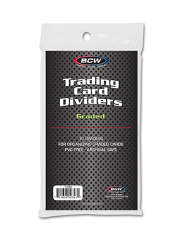BCW Graded Trading Card Divider 10ct Pack - The Baseball Card King, Inc.