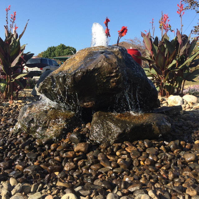 Drilled Stone Bubblers | Rock Water Feature