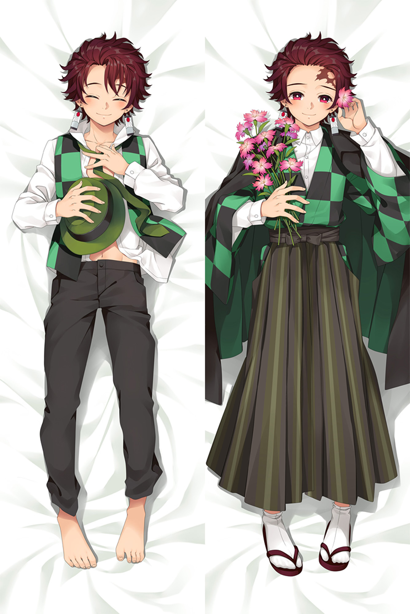 Tanjiro Kamado Dakimakura Body Pillow Case | Dakiheaven