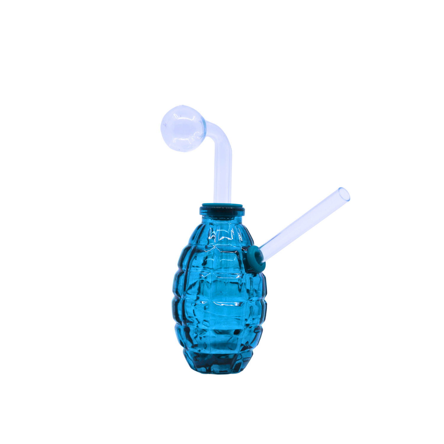 Gernade Glass Waterpipe W Stem And Banger Assorted Colors Stylish