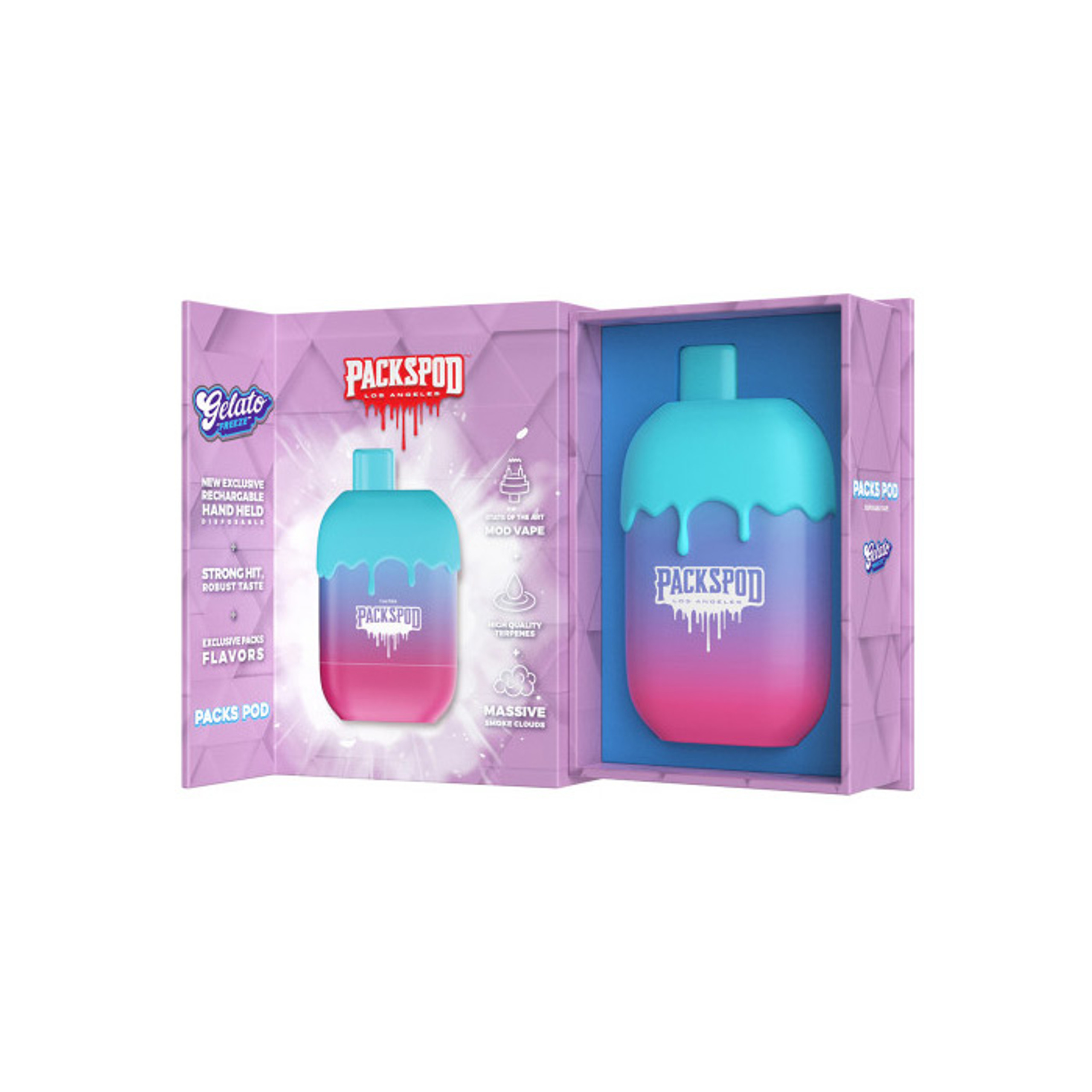 Packwoods Packspod 5000 Puff Disposable Display Of 5