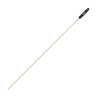 Gun Cleaning Rod | 1-Piece Brass with Rotating/Fixed Handle 36"