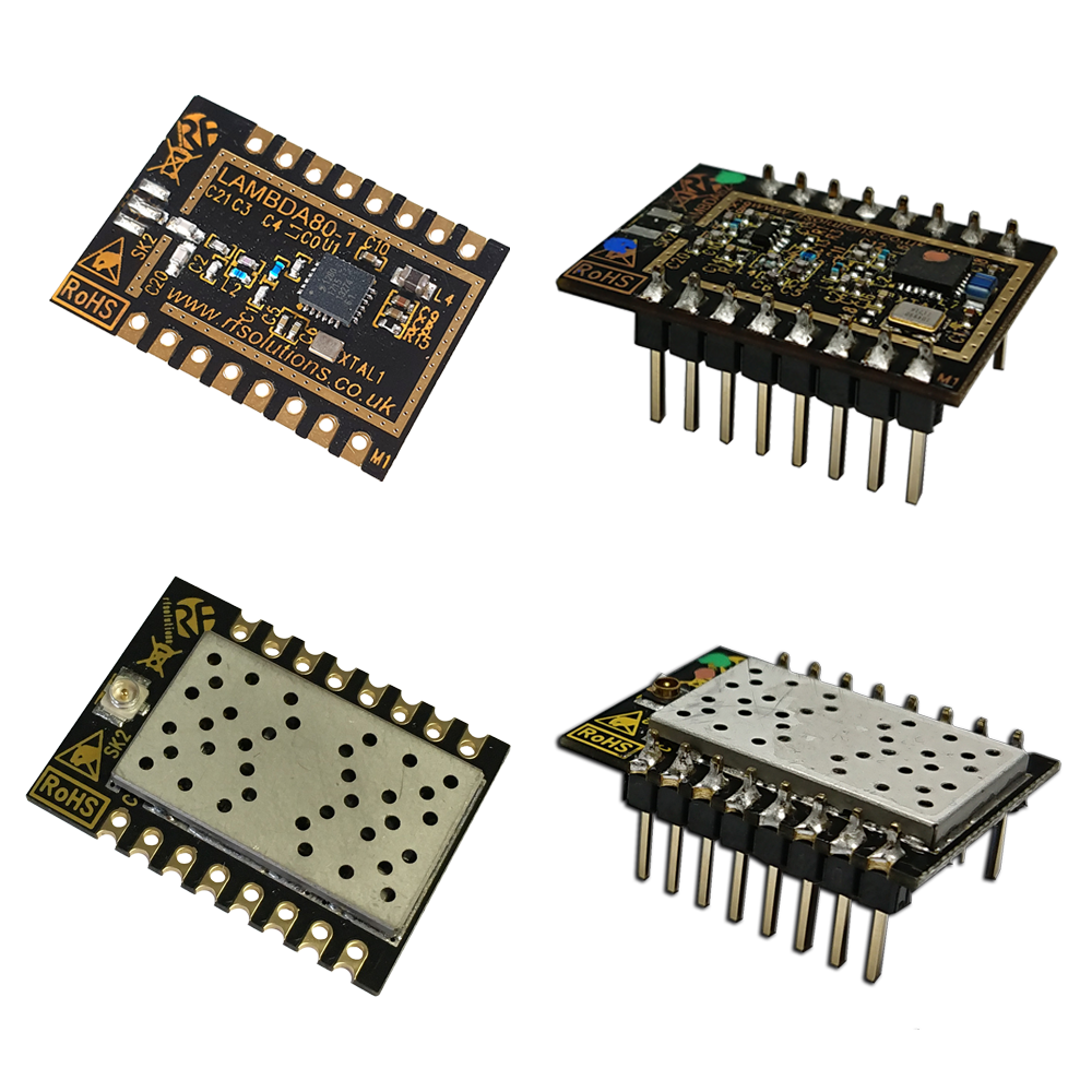 LAMBDA80 LoRa Transceiver Module, 2.4GHz, featuring Semtech SX1280
