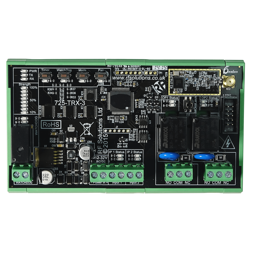 FM & LoRa 2 Channel Industrial DIN Rail Transceiver up to 20KM