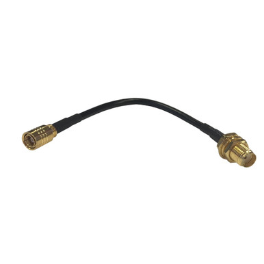 SMA (F) Bulkhead Straight to SMB (F) Straight