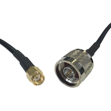 CABLE ASSEMBLY SMA(M) REV POL, RG58 TO N TYPE(Male) 1m - RF Solutions