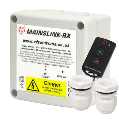 MAINS SWITCH RF Wireless Cable Replacement Remote Control System