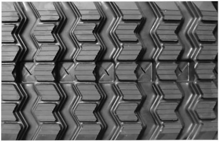 (2-Tracks ) KOMATSU Rubber track for VTS Versatile Track System SK1020 ...