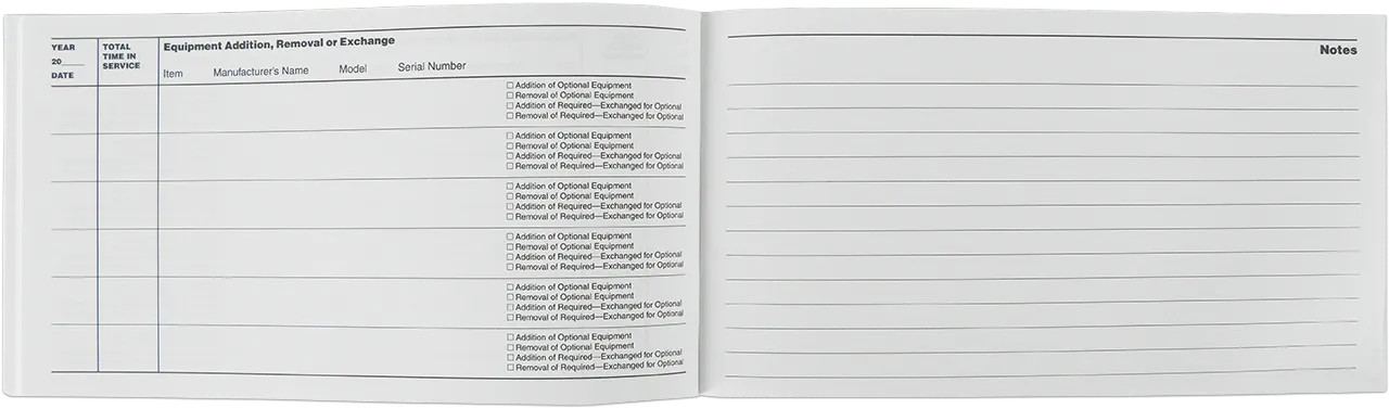 The Standard® Aircraft Log (Softcover) | ASA