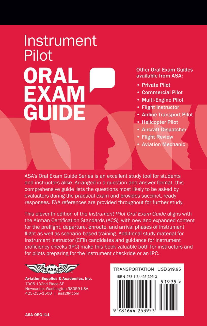 Instrument Pilot Oral Exam Guide, Eleventh Edition