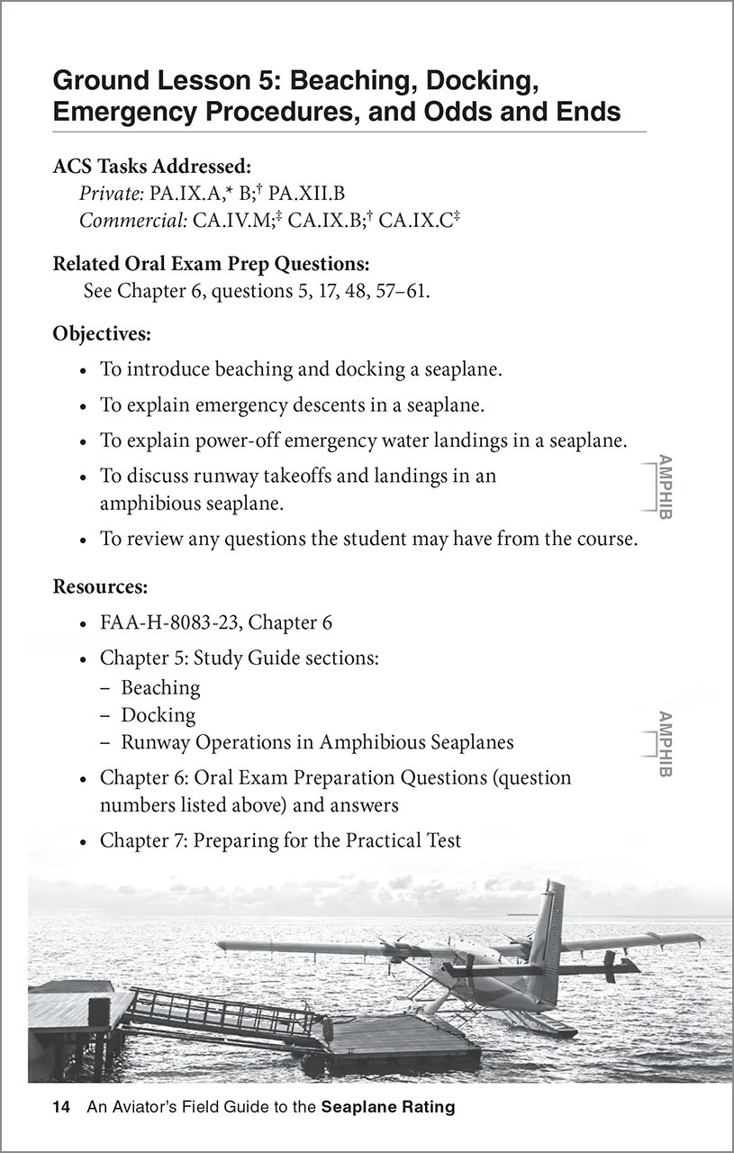 An Aviator's Field Guide to the Seaplane Rating (Softcover)