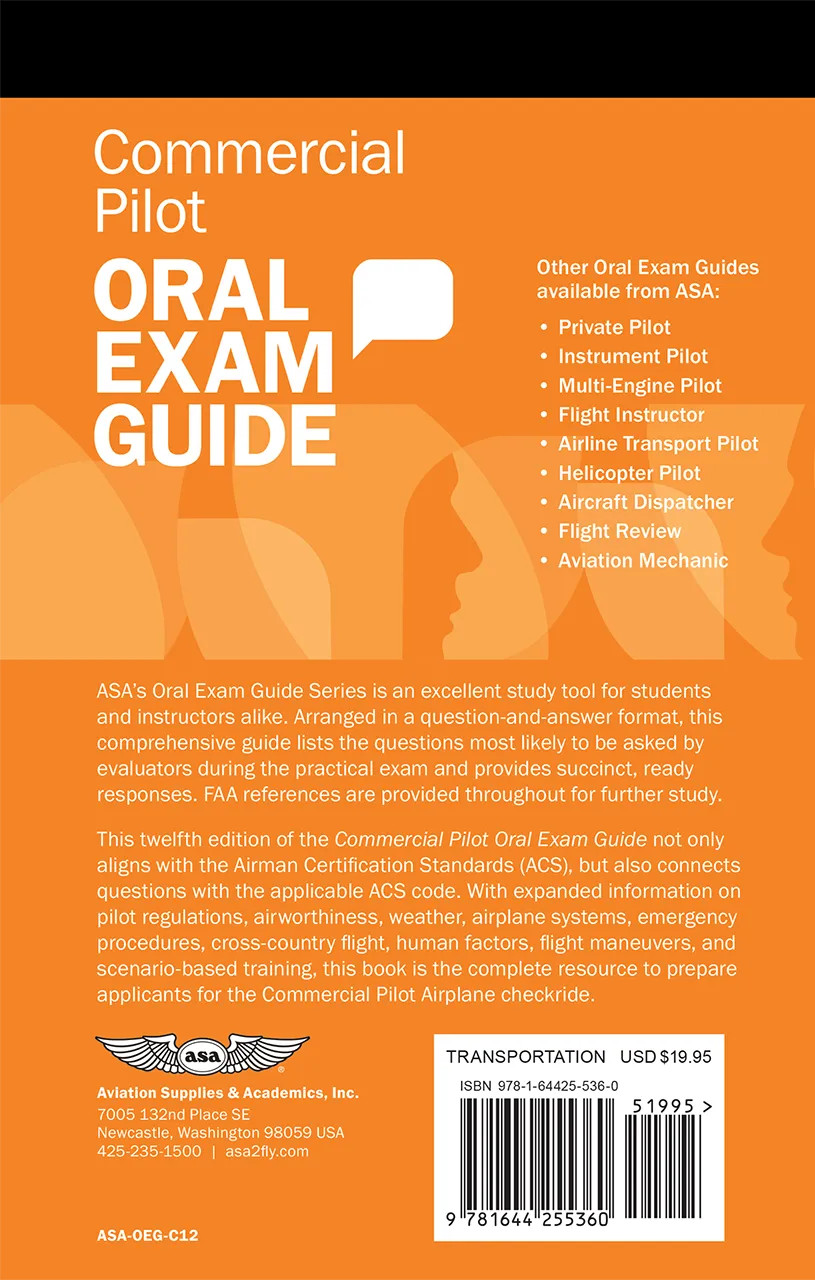 Commercial Pilot Oral Exam Guide, Twelfth Edition (Softcover)