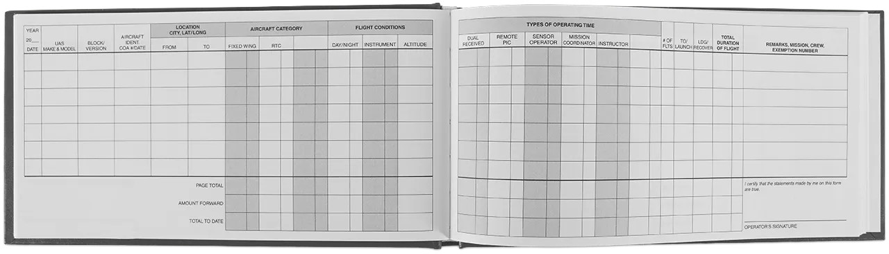 The Standard® UAS Operator Log | ASA