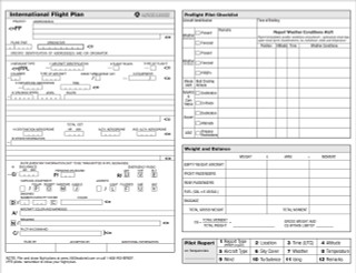 Flight Planner Pad for domestic and international