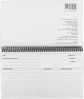 The Standard AMT Log | ASA Pilot Supplies