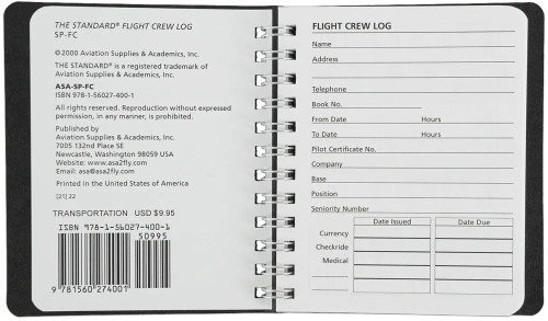 The Standard® Flight Crew Log | ASA
