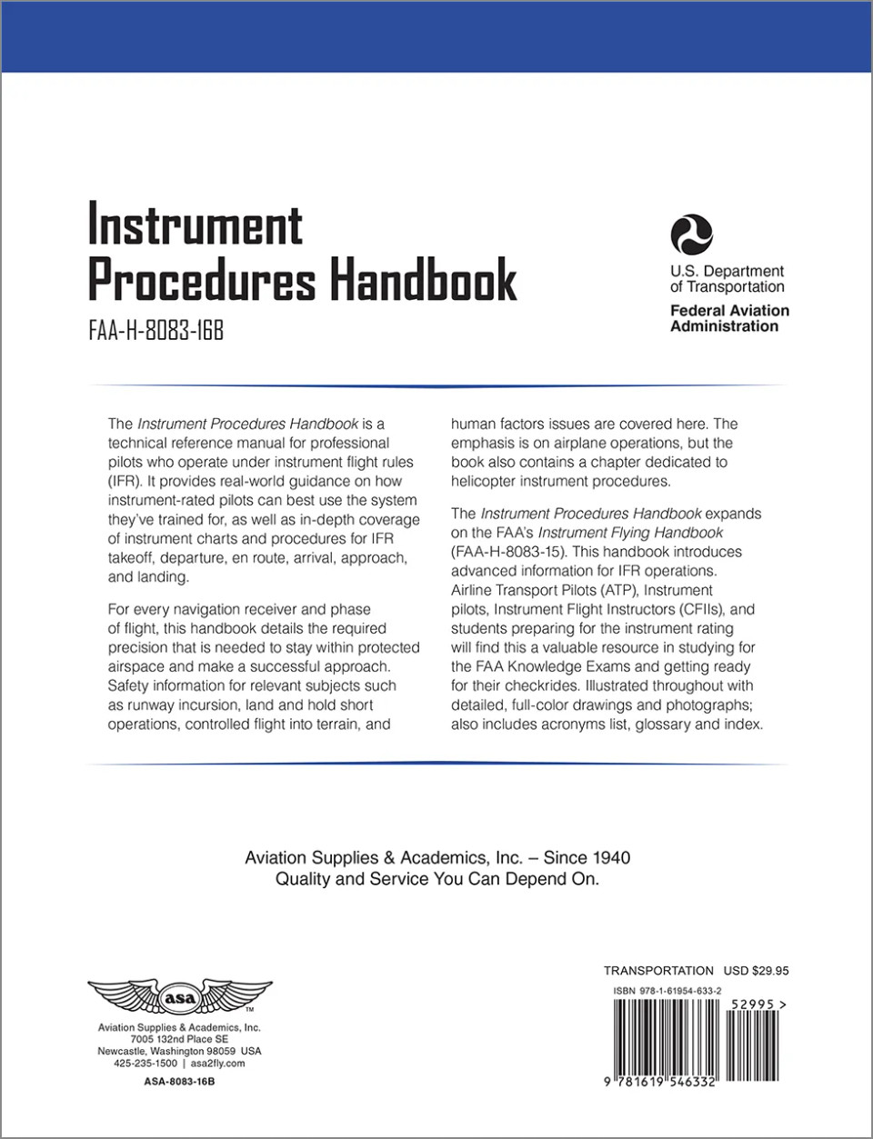 Instrument Procedures Handbook | ASA
