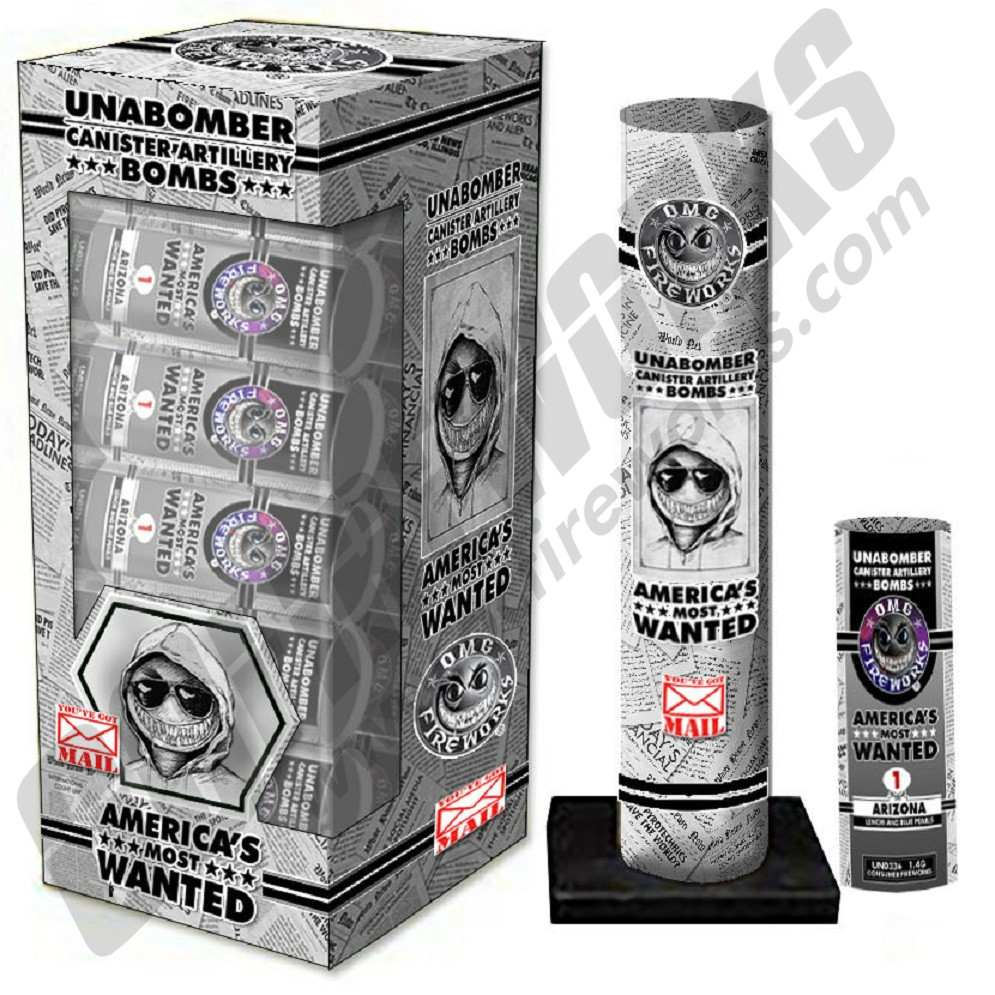 Unabomber Canister Artillery Bomb Shells 24ct Kit Buy fireworks online ...