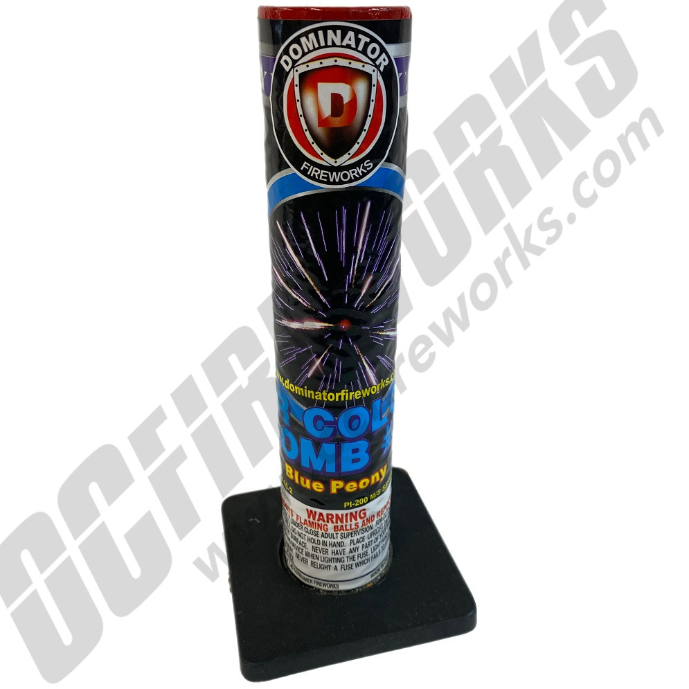 Air Bomb Single Shot Tube With Assorted Effects #3