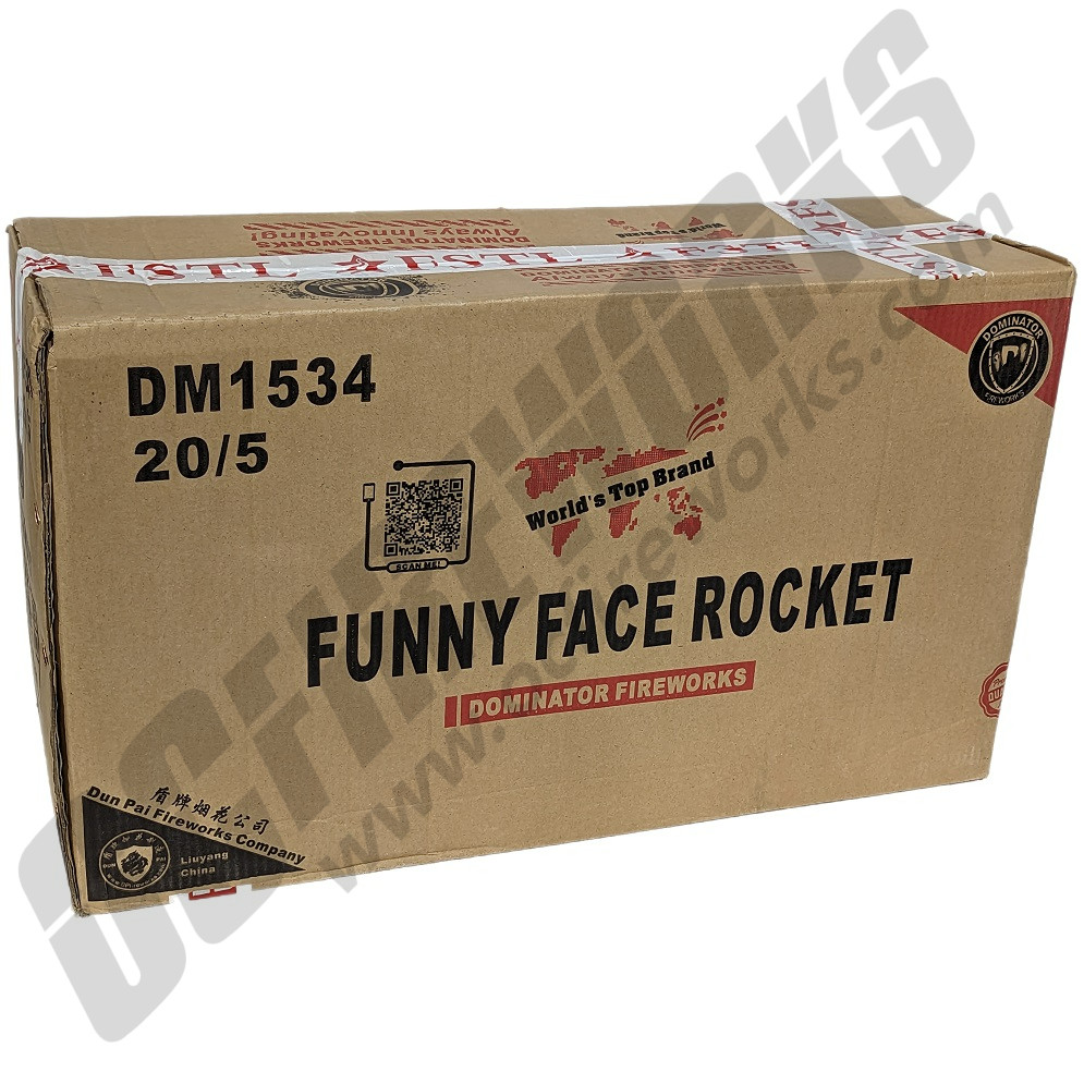 Smiley Face Rocket 5/Pk Buy fireworks online at OCFireworks.com