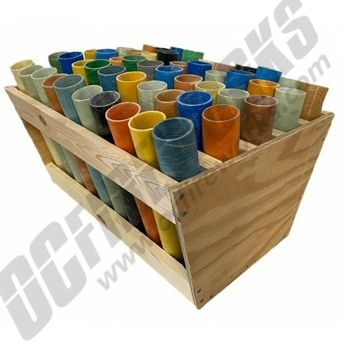 10 Shot Rack With 1.75" Fiberglass Mortar Tubes - OCFireworks.com