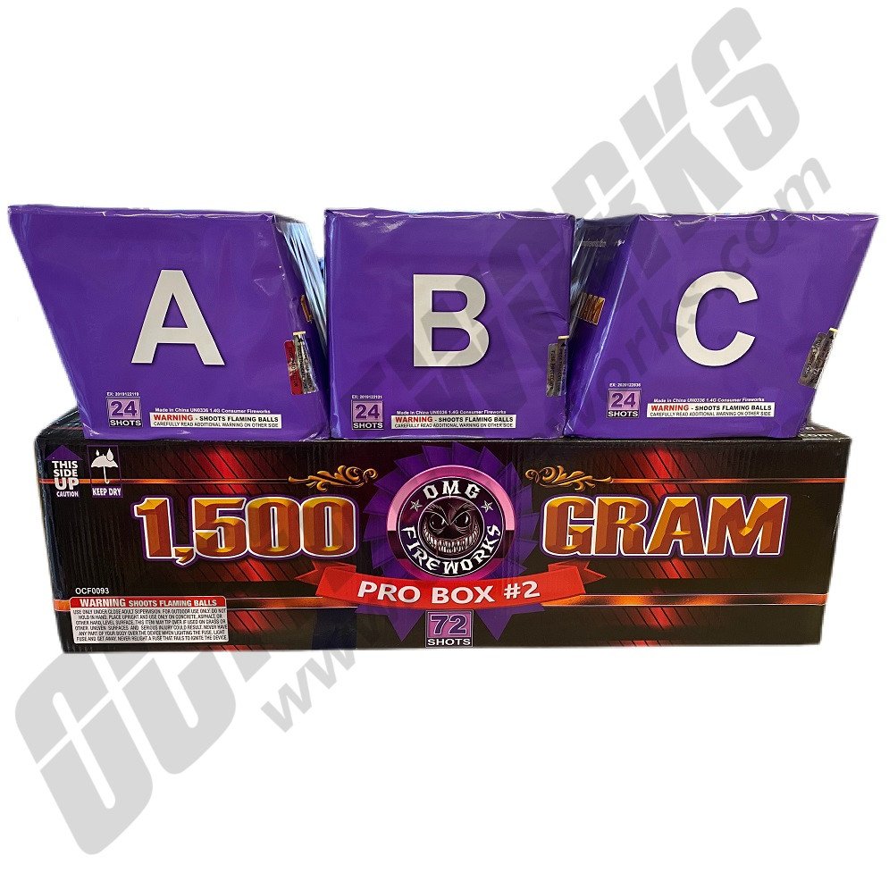Cheap Fireworks Online | 1500 Gram Pro Series Finale Box #2 | OCFireworks