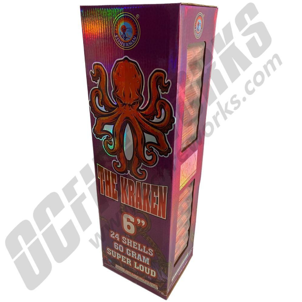 Buy Fireworks Online | The Kraken 6" Canister Shells 24ct | OCFireworks
