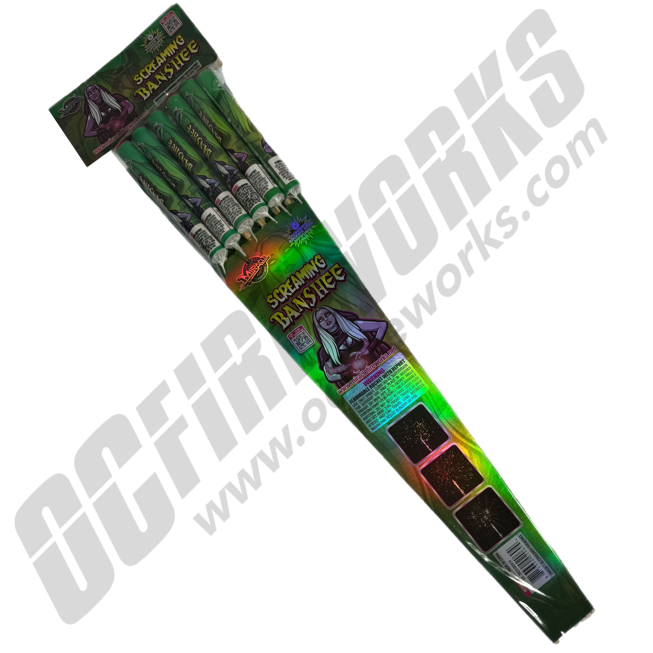 Buy Fireworks Online | Screaming Banshee Rockets 6pk | OCFireworks