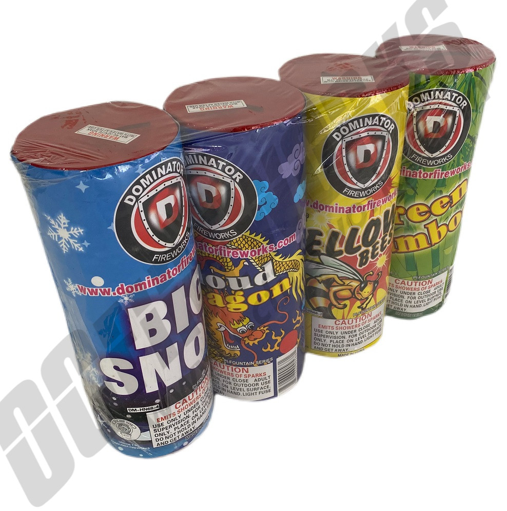 8" Assorted Base Floral Fountain 4pk Buy fireworks online at ...