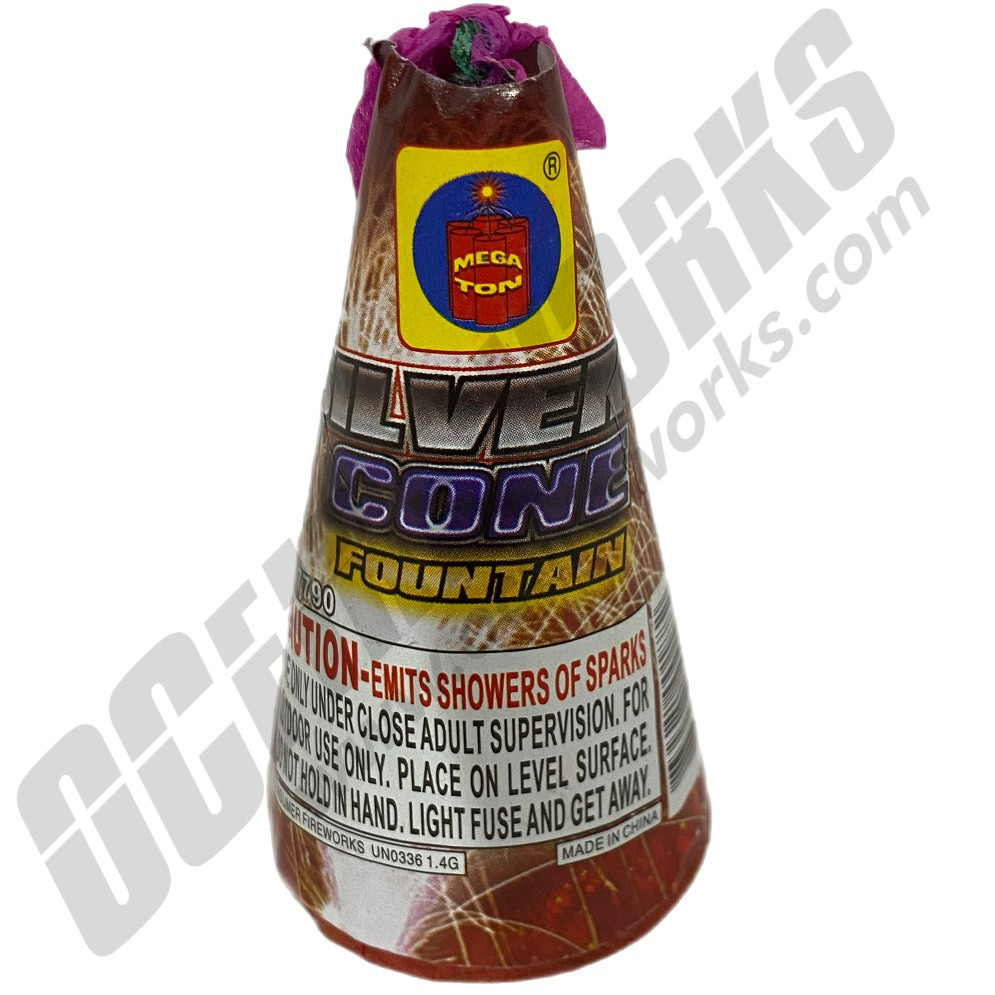 Silvery Cone Fountains (Single Cone) Buy fireworks online at ...