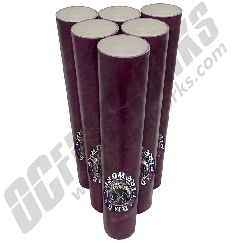 1.75" Premium Purple Fiberglass Mortar Tube (6-Pack) Buy fireworks ...