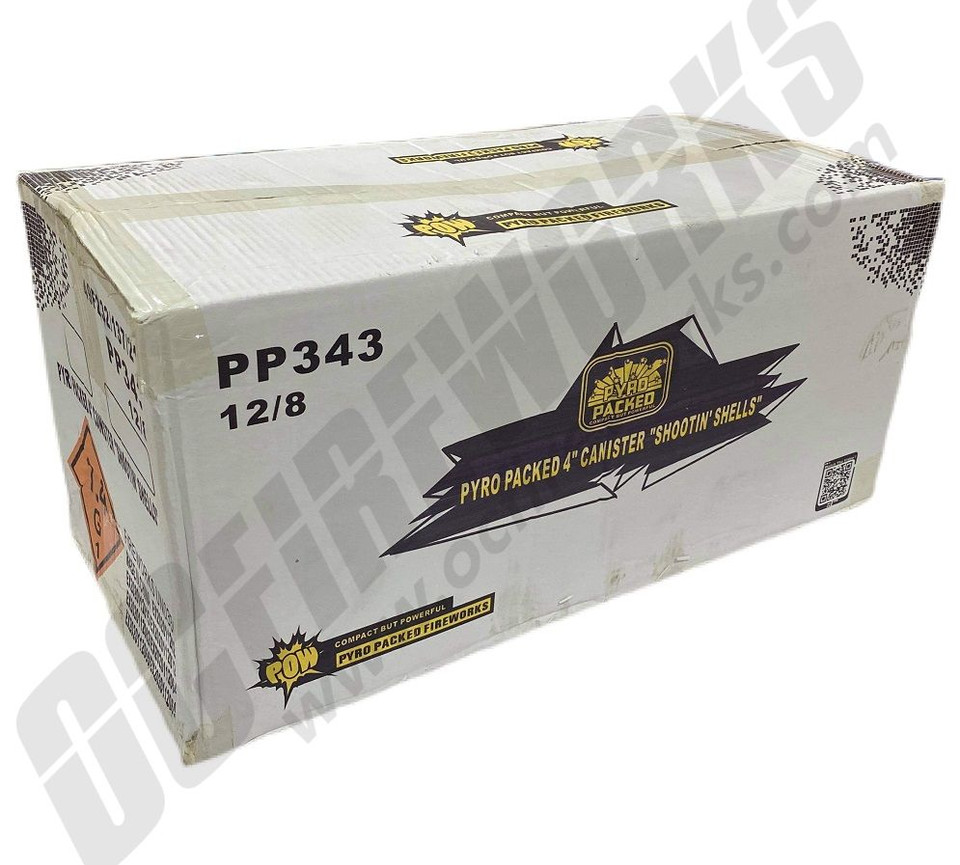 Wholesale Fireworks 4 Inch Canister Shootin' Shells 12/8 Case Buy ...