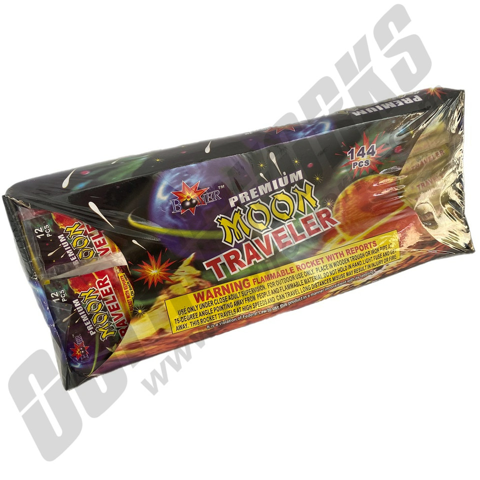 Buy Fireworks Online | Premium Moon Travelers 144ct | OCFireworks